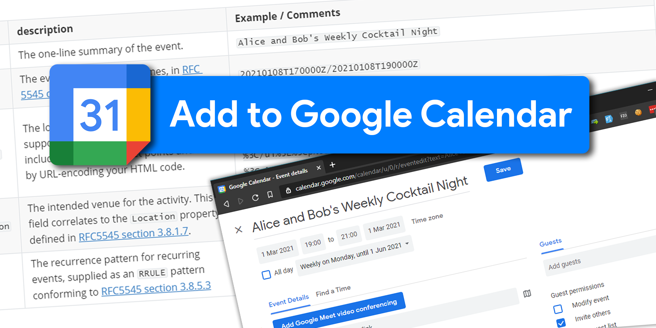 Adding Events To A Google Calendar Via A Link Dylanbeattie
